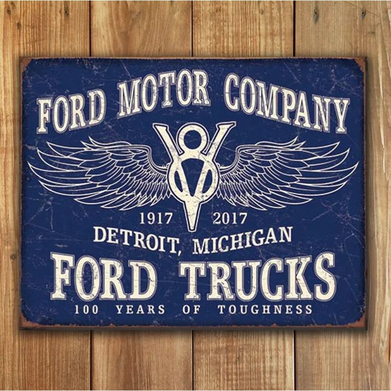 Plechová cedule Ford Trucks 100 years 40 cm x 32 cm
