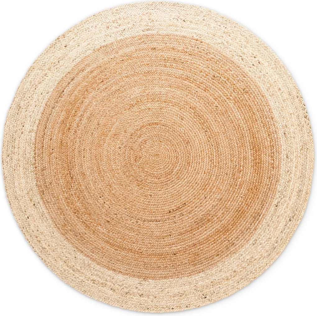 Hanse Home, Kusový koberec Looma 106226 Natur Gold/Ivory kruh, 100x100 (průměr) kruh, béžová, chodba / předsíň