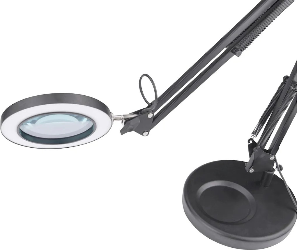 Lampa stolní s lupou, USB napájení, 1300 lm, 3 barvy světla, 5 × zvětšení EXTOL LIGHT 43160