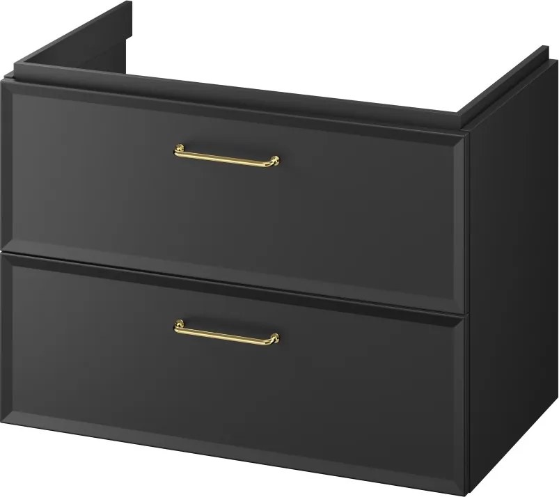 Cersanit Mille, umyvadlová skříňka 794x446x551 mm, černá matná, S1017-003