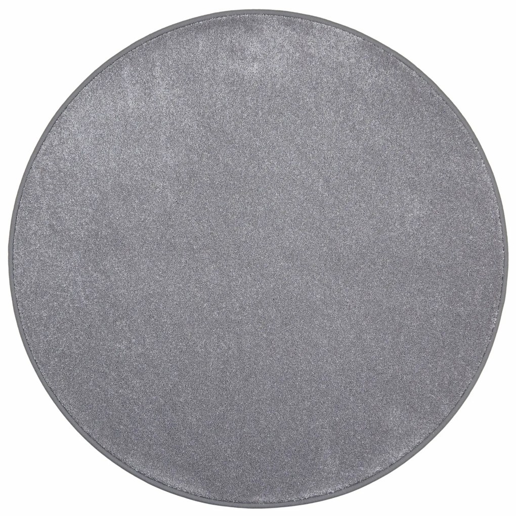 Vopi, Kusový koberec Apollo Soft šedý kruh, 120x120 (průměr) kruh, šedá, chodba / předsíň