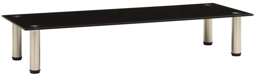 322767 vidaXL TV stolek černý 100 x 35 x 17 cm tvrzené sklo