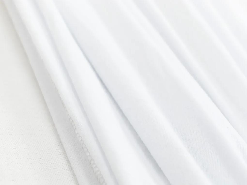 Benlemi Dvoulůžkové prostěradlo z bavlny Zvolte barvu: Bílá, Zvolte rozměr: 180 x 200 cm