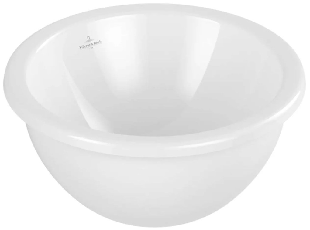 Villeroy & Boch Loop&Friends - Umyvadlo vestavné, průměr 33 cm, s přepadem, alpská bílá 4A510001