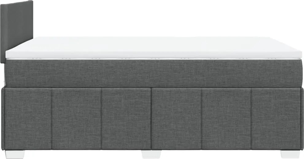 Box spring postel s matrací tmavě šedá 120x200 cm textil 3289329