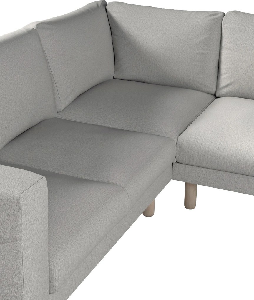 Potah na pohovku IKEA Norsborg rohová 4-místná barva šedá látka pletený vzor
