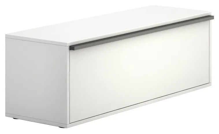 PLAN Skříňka nízká dlouhá BOARDS white