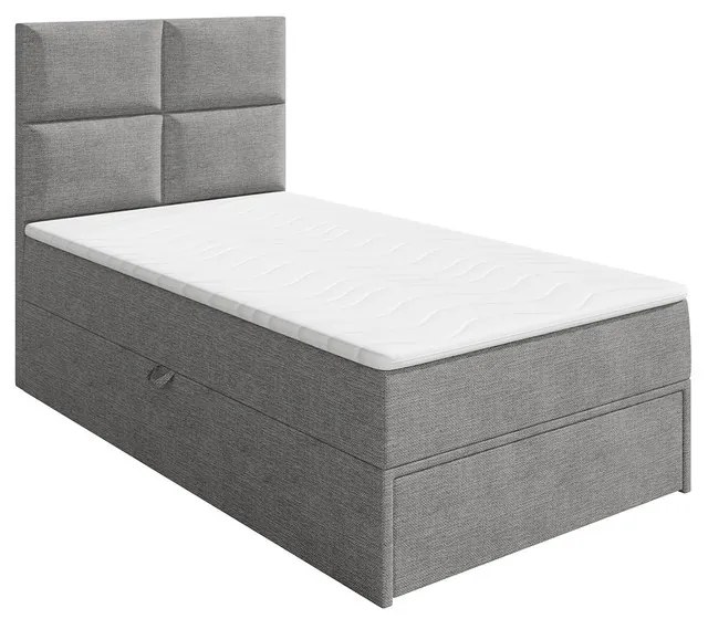 Kontinentálni postel Hudson Lux 1, Strana: levá, Rozměr postele: 100x200, Potah:: ekokůže Soft 011