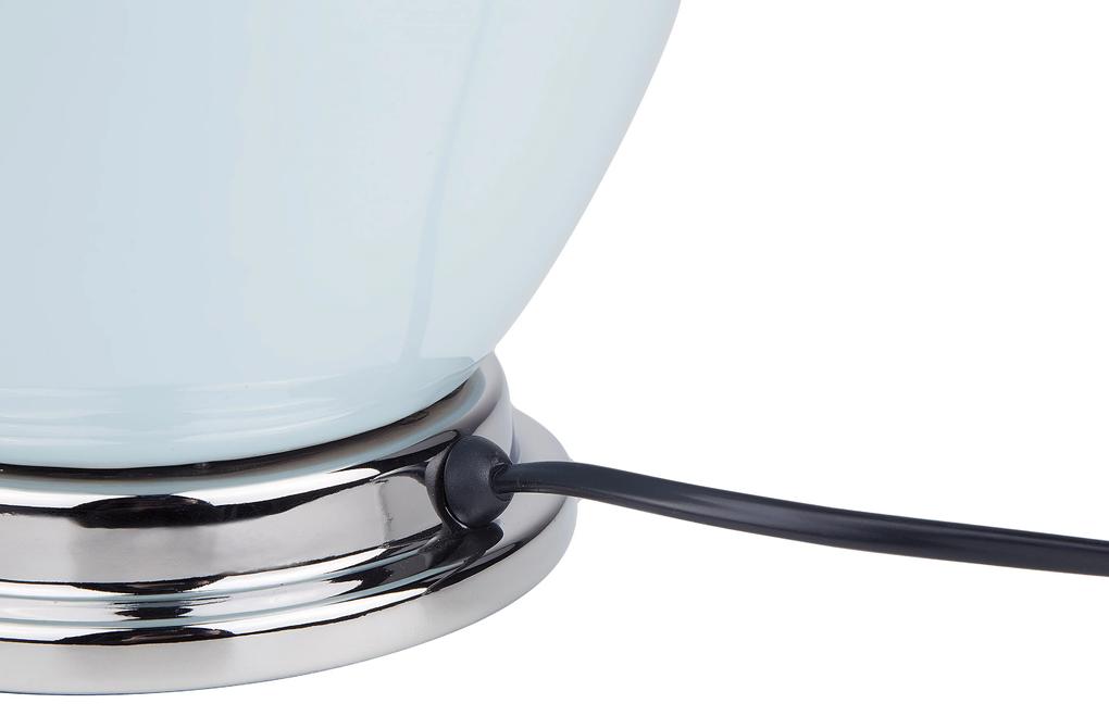 Modrá stolní lampa BRENTA Beliani