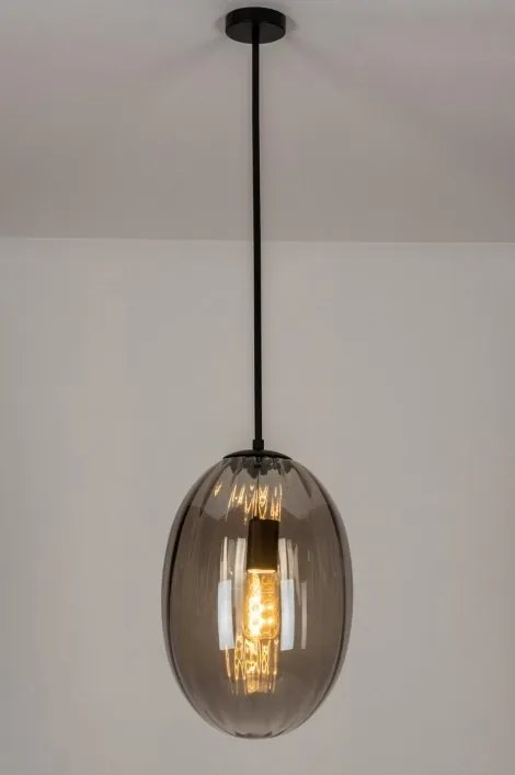 Závěsné svítidlo Art Deco v barvě champagno