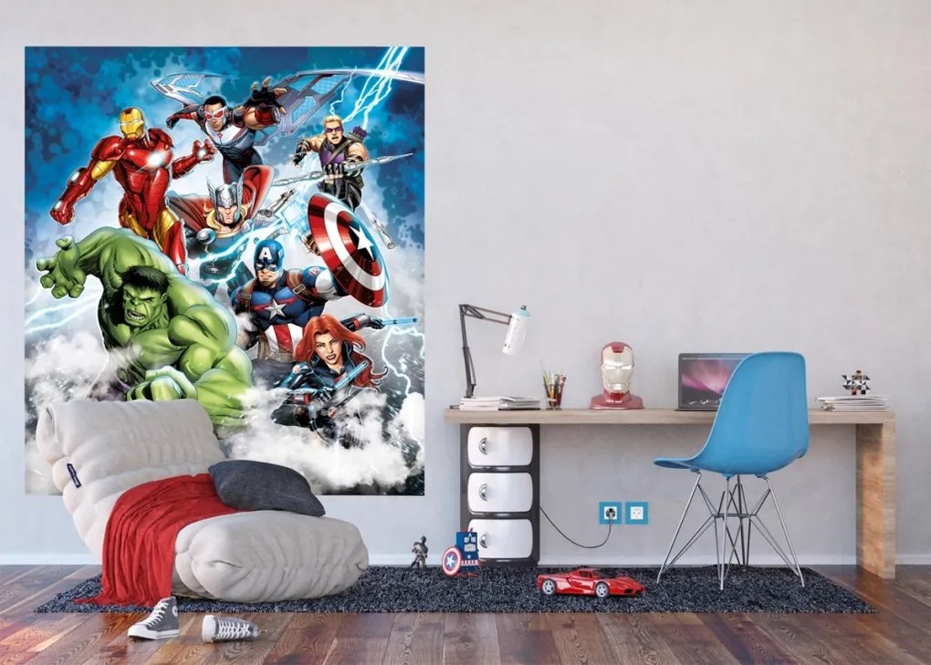 FTDN XL 5152 AG Design vliesová fototapeta 2-dílná pro děti Marvel - Avengers, velikost 180 x 202 cm