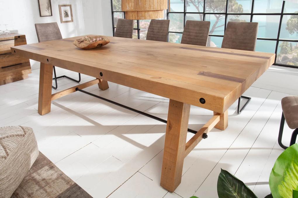 Designový jídelní stůl Harlow 240 cm borovice