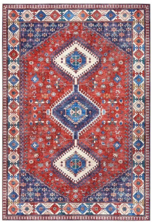 Hans Home | Kusový koberec Asmar 104965 brick red, blue, multicolored