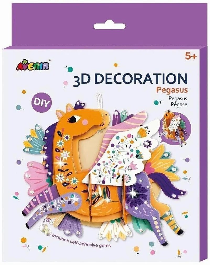 Dětské samolepky 3d dekorace velká pegasus