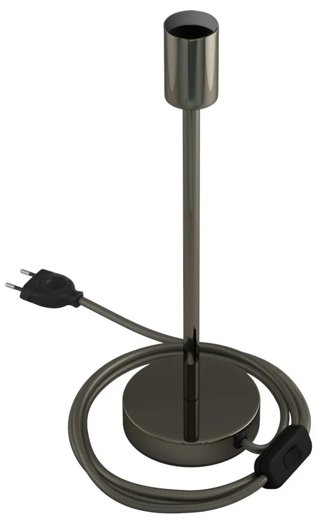 creative cables Kovová stolní lampa Alzaluce Velikost: 25 cm, Barva: Chrom
