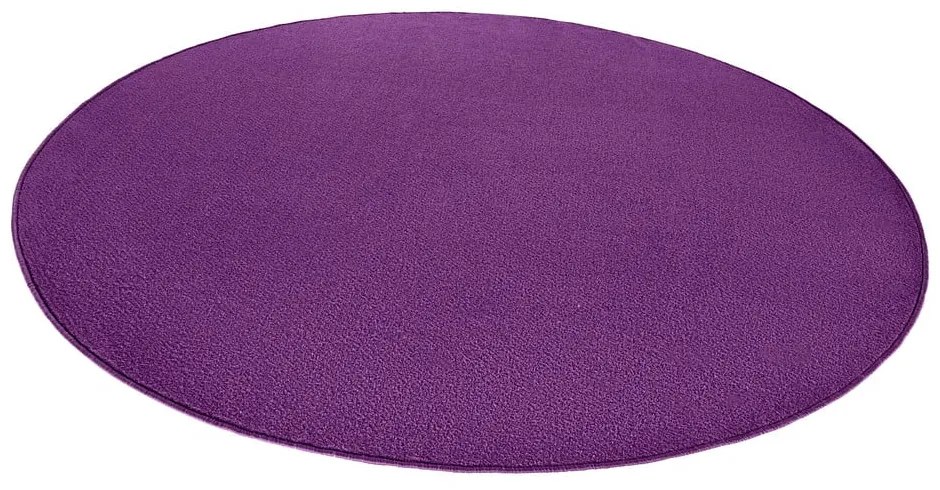 Tmavě fialový kulatý koberec ø 200 cm Fancy – Hanse Home