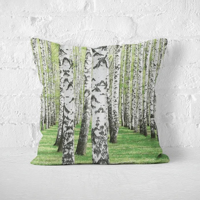 Textilesland Povlak s motivem 3D BIRCH TREE FOREST