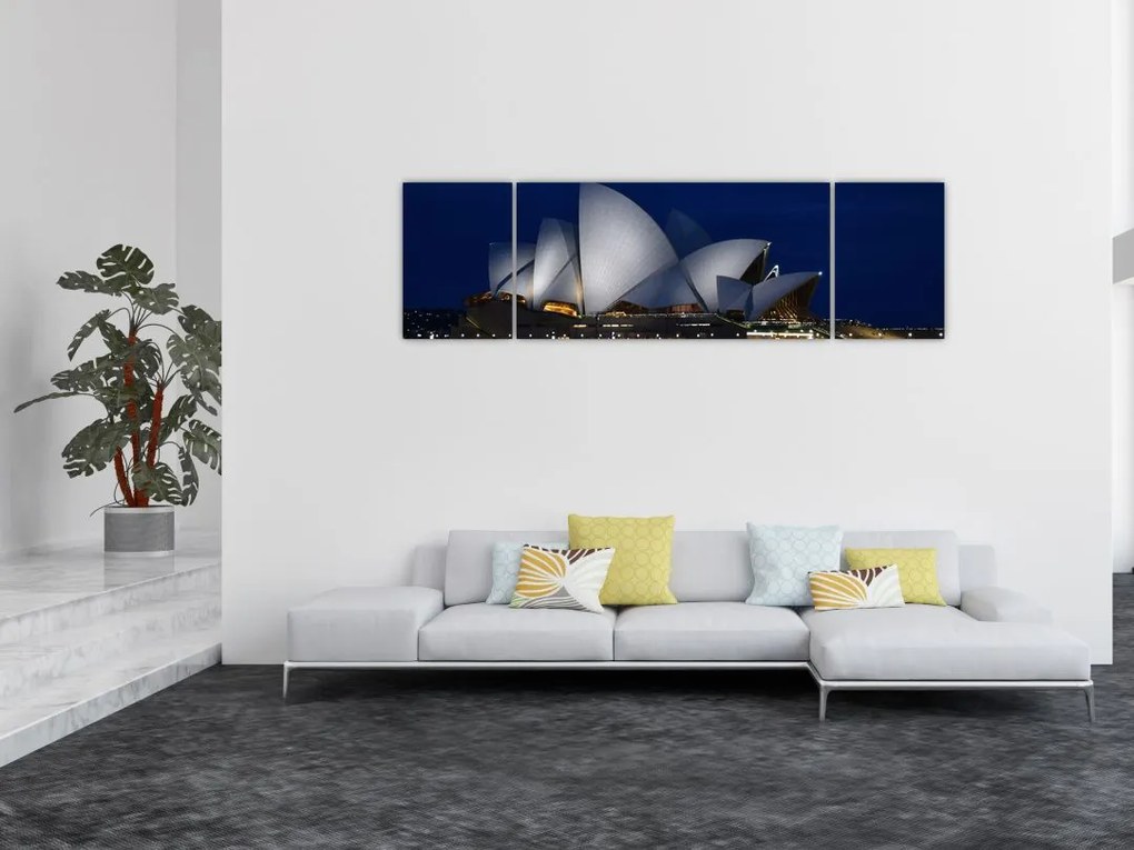 Obraz nočního Sydney (170x50 cm)