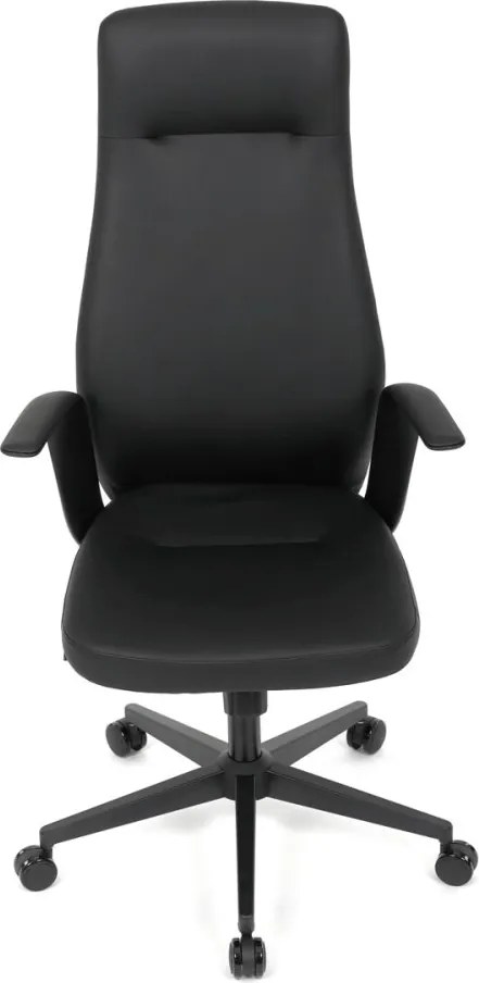 Kancelářské křeslo KA-T8325 BK, synchronní mechanismus, černá ekokůže (66 x 62) cm