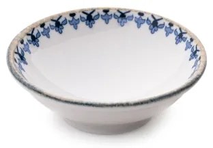 Jídelní sada 18 ks bílá/modrá/porcelán