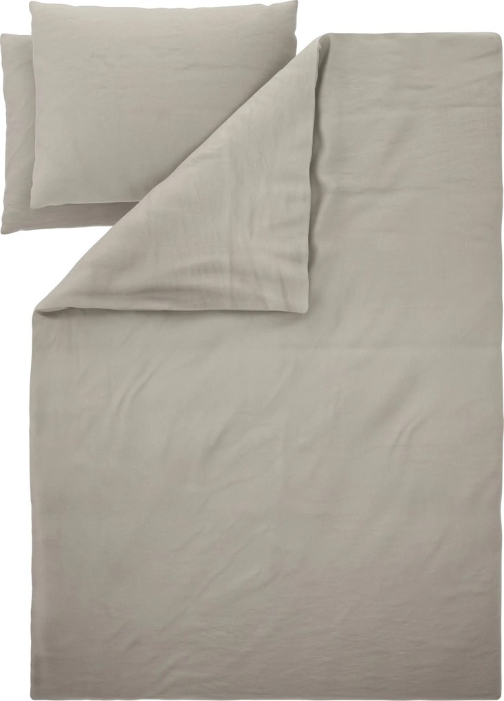 Livarno® Ložní povlečení s podílem lnu, 200 x 220 cm, 70 x 90 cm (béžová)