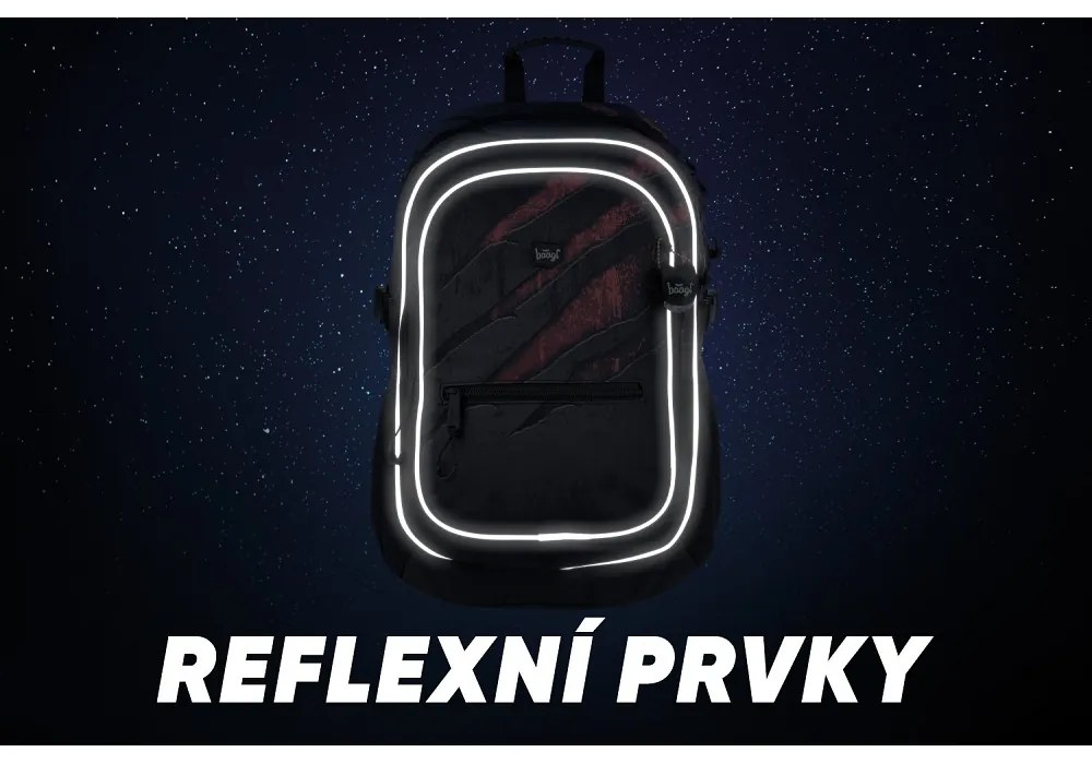 BAAGL Školní batoh Core Láva