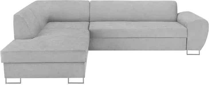 Šedá rohová rozkládací pohovka s úložným prostorem Kooko Home XL Left Corner Sofa Piano