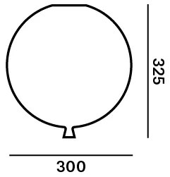 Brokis PC877 Memory, stropní svítící balonek ze bílého skla, 1x15W, prům. 30cm