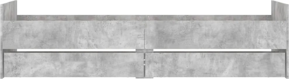 Rám postele se zásuvkami betonově šedý 75 x 190 cm Small Single 3207388