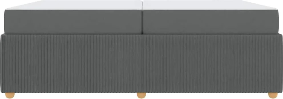 Rám postele Tmavě šedá 200 x 200 cm textil 3398432