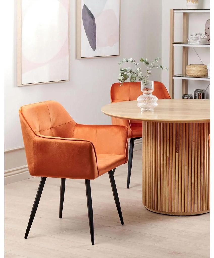 Set 2 ks jídelních židlí Jasminka (oranžová). 1080529