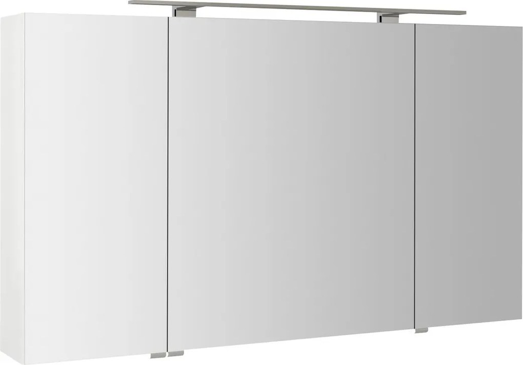 Sapho Sapho, MIRRÓ galerka s LED osvětlením, 120x70x16cm, 3x dvířka, bílá, MC121-0030