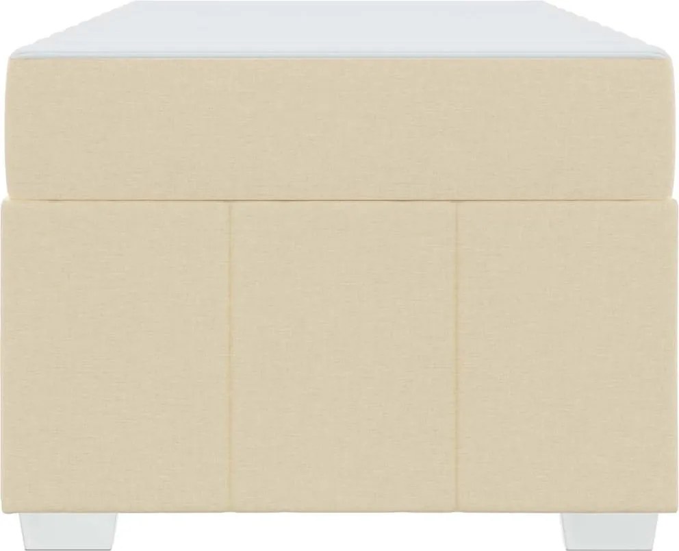 Rám postele s matrací Krémová 100 x 200 cm textil 3398270
