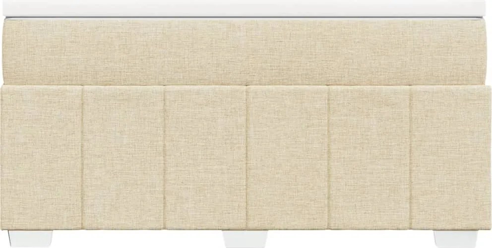 Box spring postel s matrací krémová 140x200 cm textil 3285482
