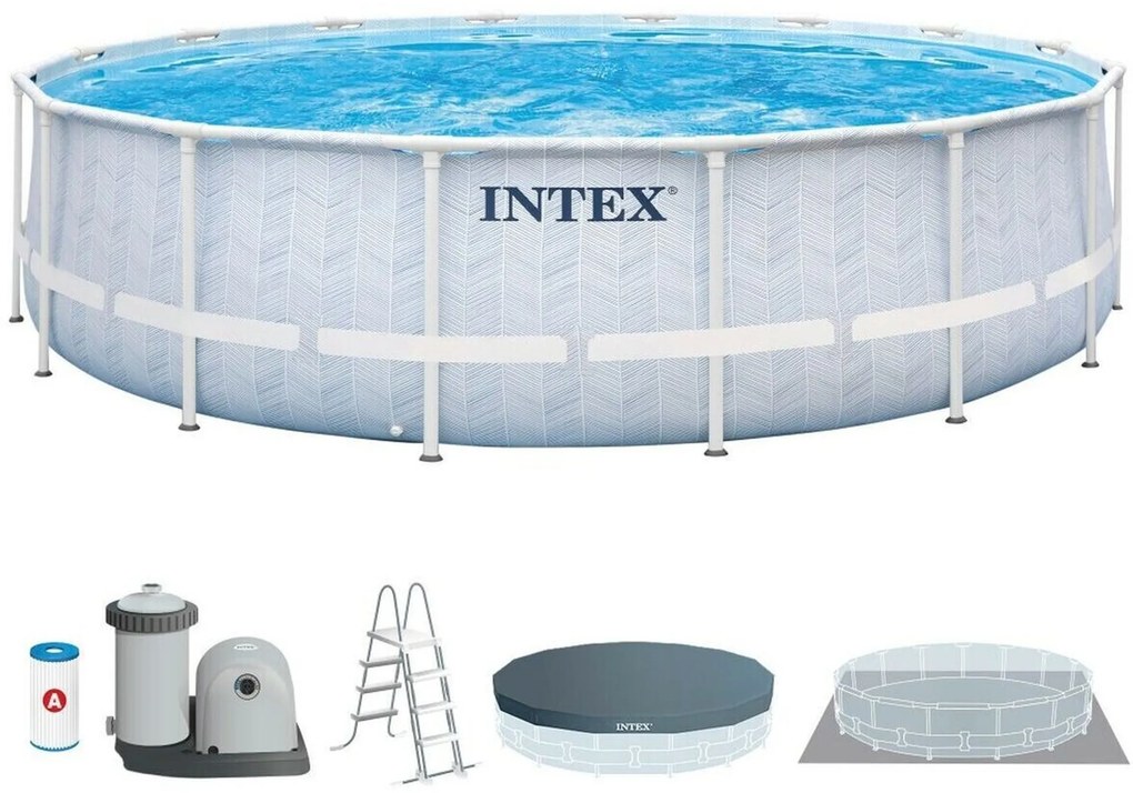 INTEX Bazénový Set Chevron Prism Frame Premium 488x122 cm 26746NP