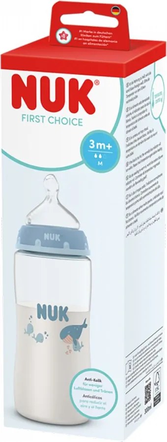 Kojenecká láhev NUK First Choice Temperature Control 300 ml Whale