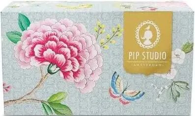Pip Studio Blushing Birds sada 2 ks hrnků 180ml, bílá
