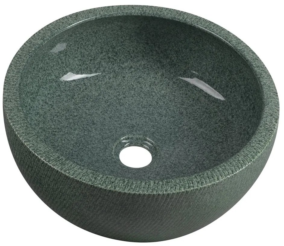 Sapho, PRIORI keramické umyvadlo, průměr 42cm, zelená, PI013