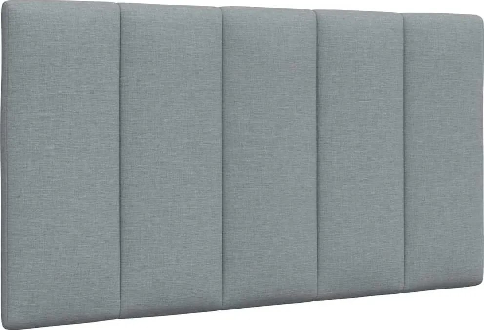 Rám postele bez matrace Hanko světle šedá 90 x 190 cm textil 3310356