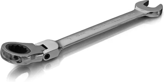 ERBA Klíč očkoplochý ráčnový 15 mm s kloubem ER-06135