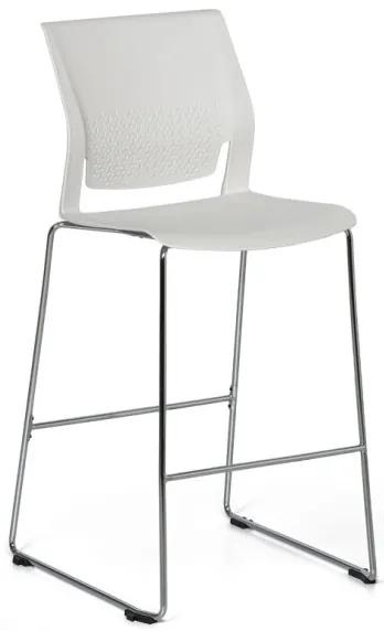Barová židle LENNY, bílá