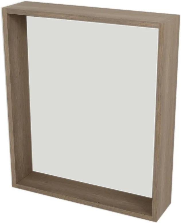 RIWA policové zrcadlo 60x70x15 cm, ořech bruno (RW613) SAPHO