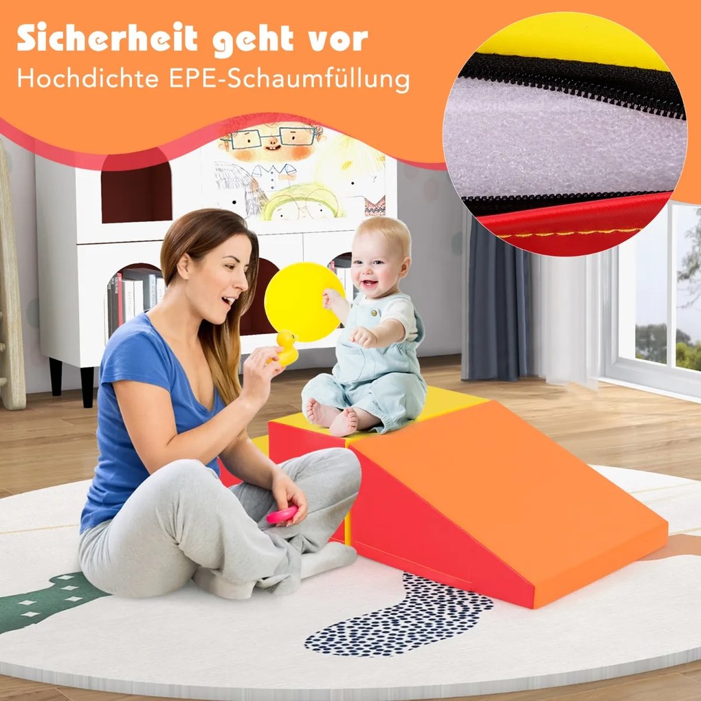 Costway 2 kusy. Kinder Schaumstoff Bausteine zum Toben a Klettern Softbausteine