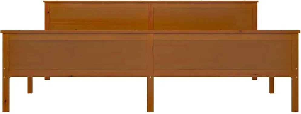 Rám postele medově hnědý masivní borovice 200 x 200 cm 322194