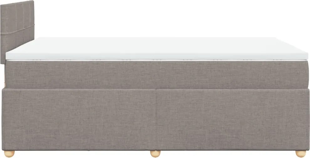 Box spring postel s matrací taupe 120x190 cm textil 3288923