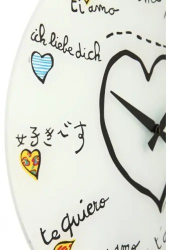 Designové nástěnné hodiny 8030 Nextime Loving You 43cm