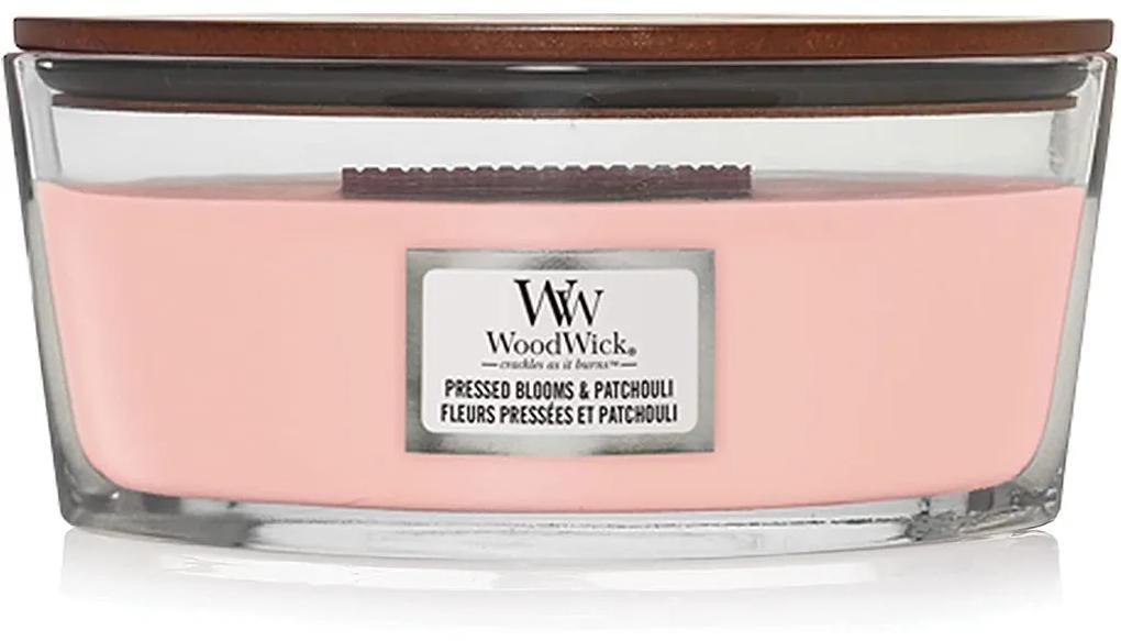 WoodWick – svíčka Pressed Blooms & Patchouli (Drcené květy a pačuli), 453 g