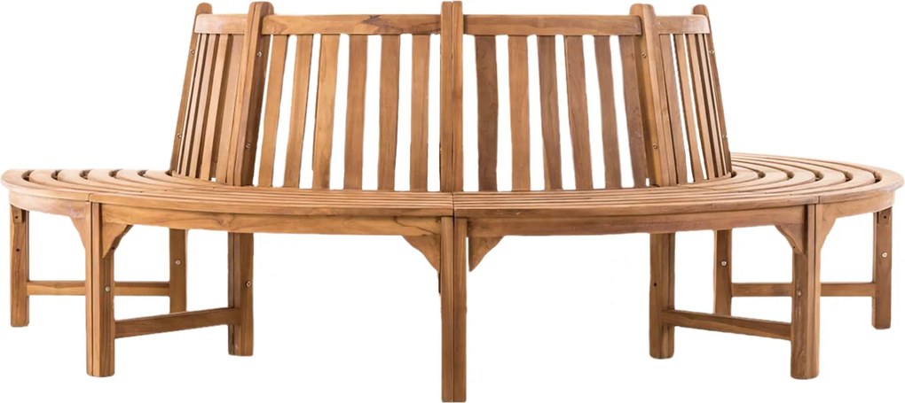 Lavice kolem stromu Leming půlkruhové provedení 250 cm – teaková