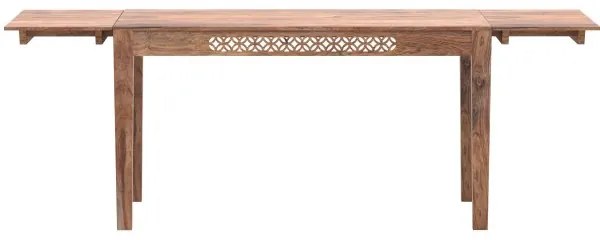 Indický nábytek - Rozkládací jídelní stůl Mira 140/220x90 z indického masivu palisandr Super natural