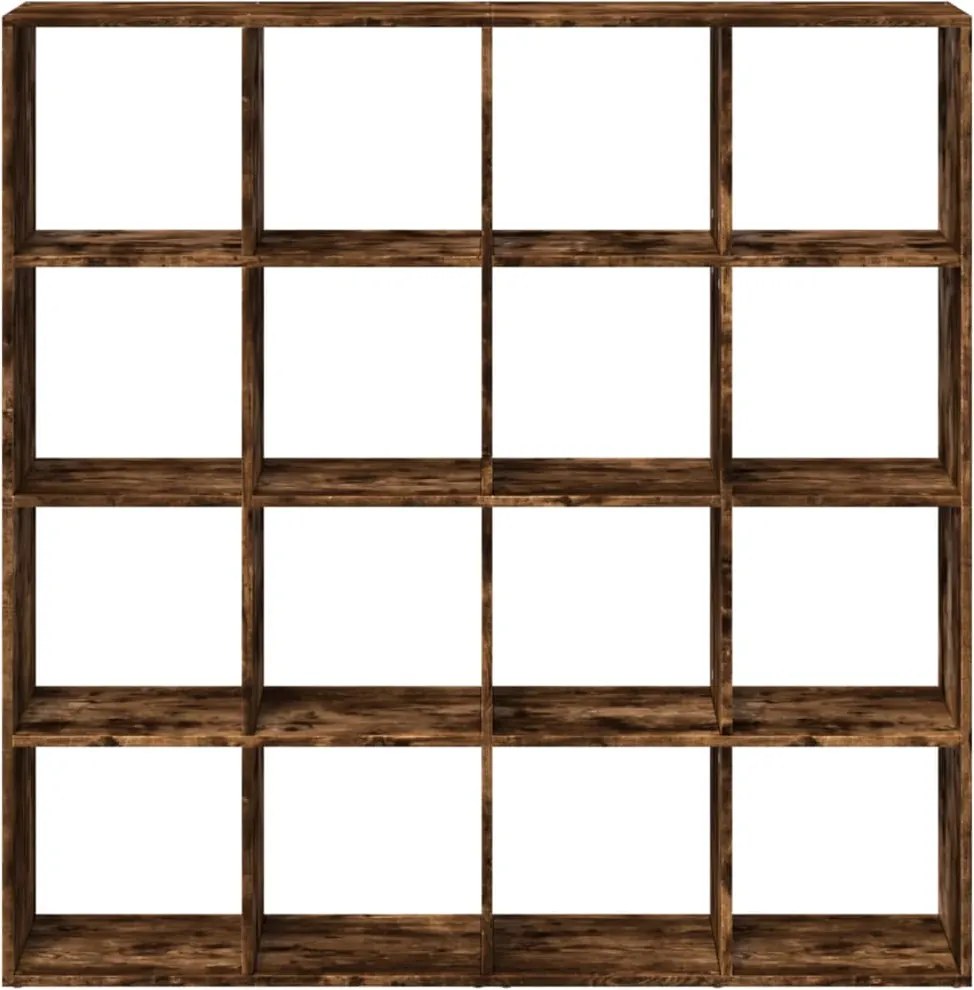 Knihovna kouřový dub 137,5 x 29 x 137,5 cm kompozitní dřevo 3310293